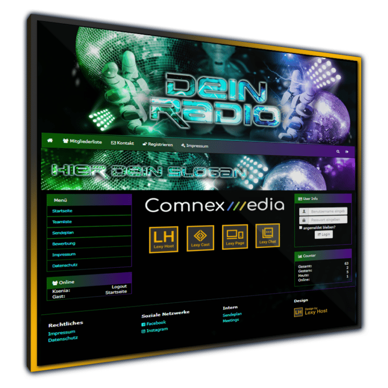 Startseite - Webradio-Design
