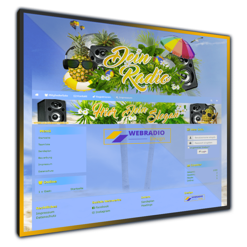 Startseite - Webradio-Design